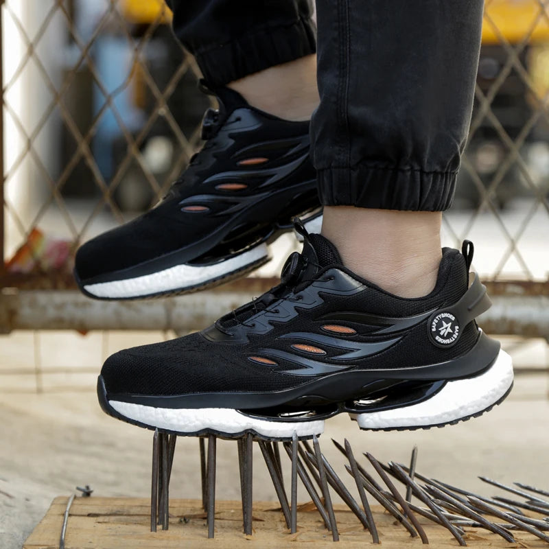 Rotary button work shoes - Pluto