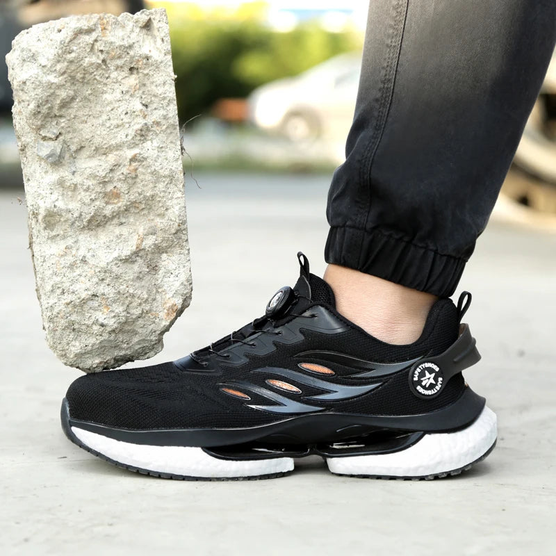 Rotary button work shoes - Pluto